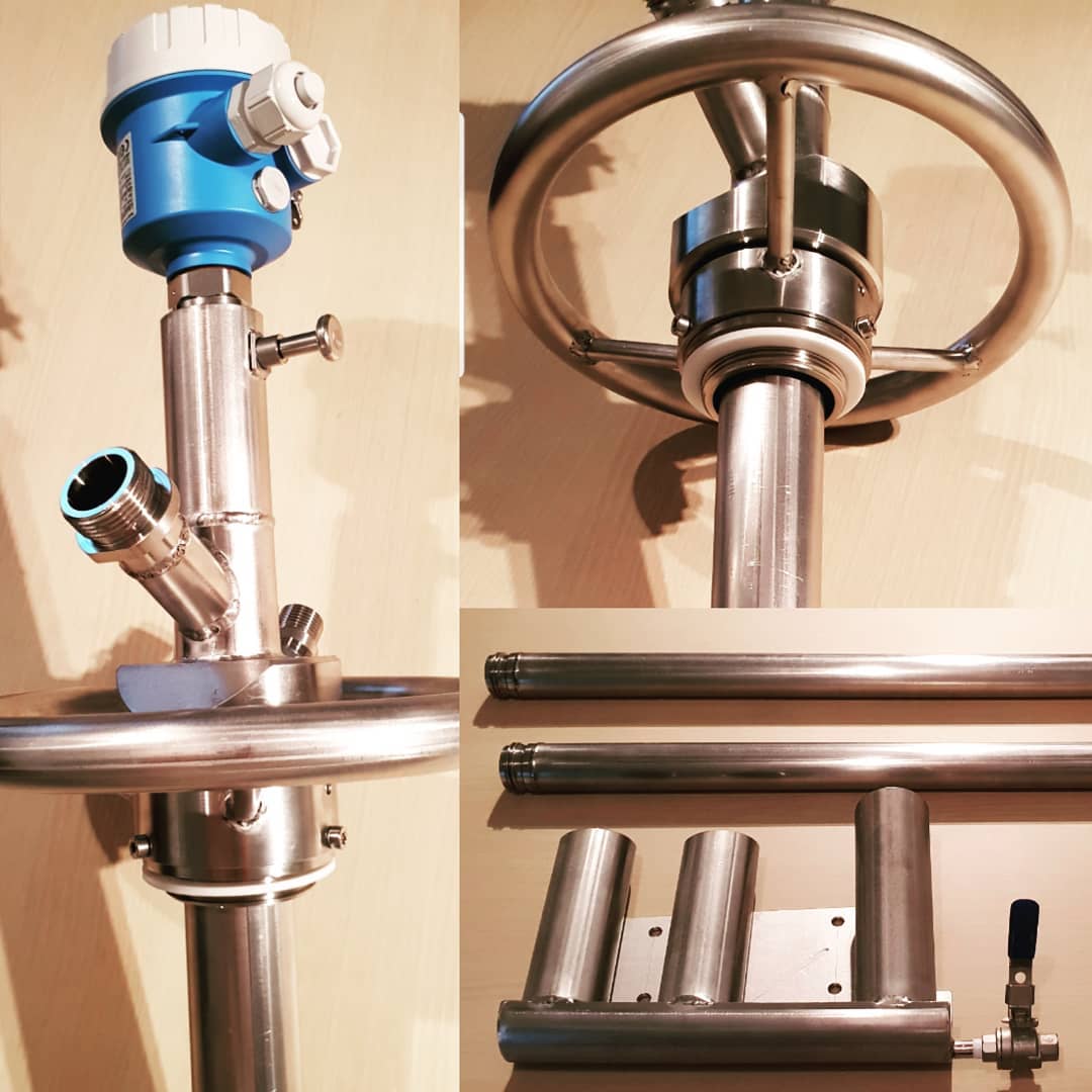 Stainless-Steel-Drum-Filling-head-with-interchangeable-drop-tubes-and ...